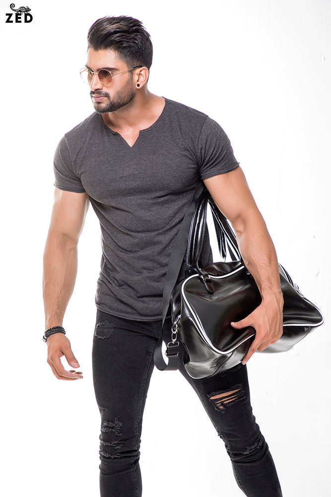 Charcoal Notch Neck | ZED